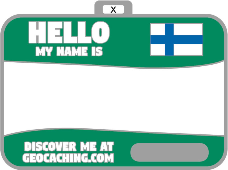 Flag name tag ver 2 (Green) - www.kivenalla.fi