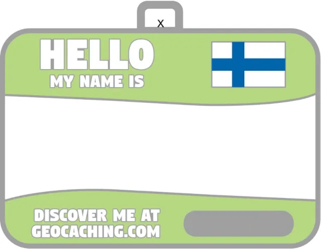 Flag name tag ver 2 (Light Green) - www.kivenalla.fi